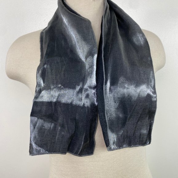 Accessories | Silver Metallic Scarf 5 W X 35 L | Poshmark